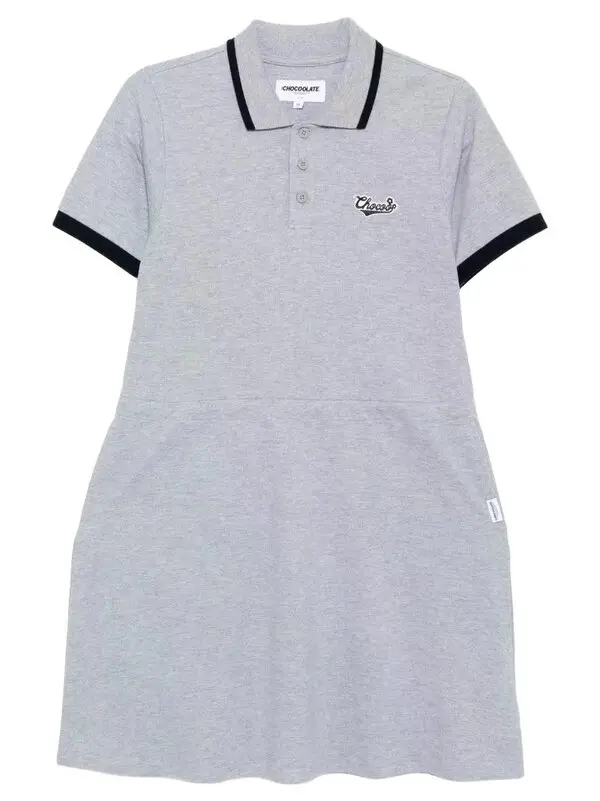 CHOCOOLATE Polo Dress - Grey