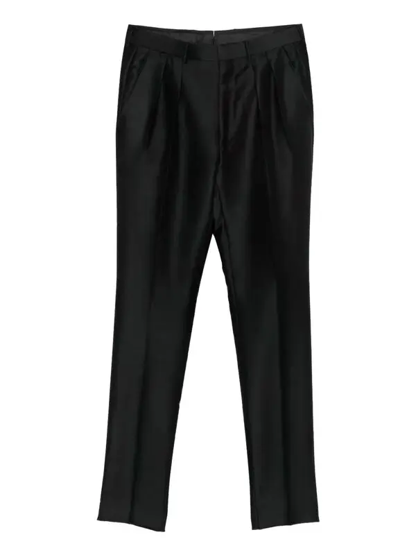 TOM FORD Pleat-detail Trousers - Black