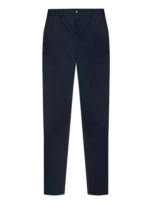 Etro Flat-front Cotton Trousers - Blue