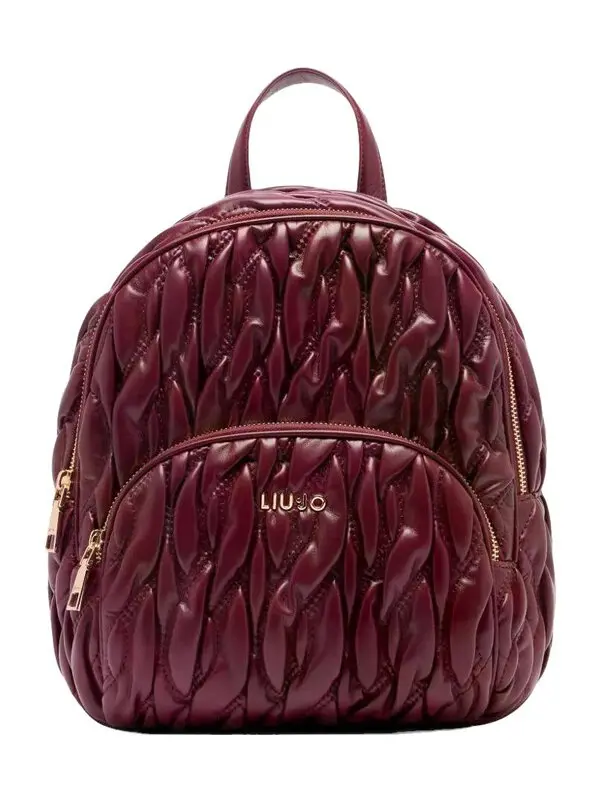 Liu Jo Quilted Logo Backpack - Red