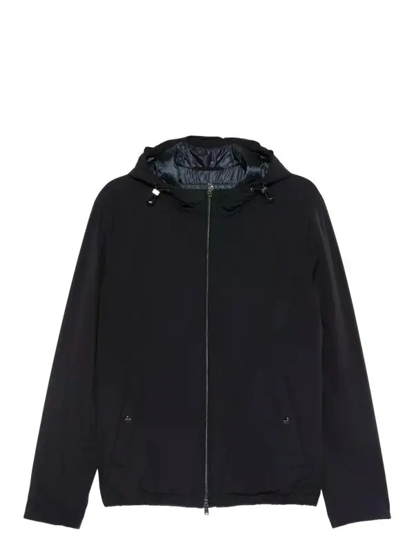 Herno Hooded Zip-front Jacket - Blue