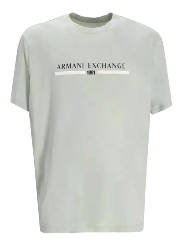 Armani Exchange Logo-print Cotton T-shirt - Green