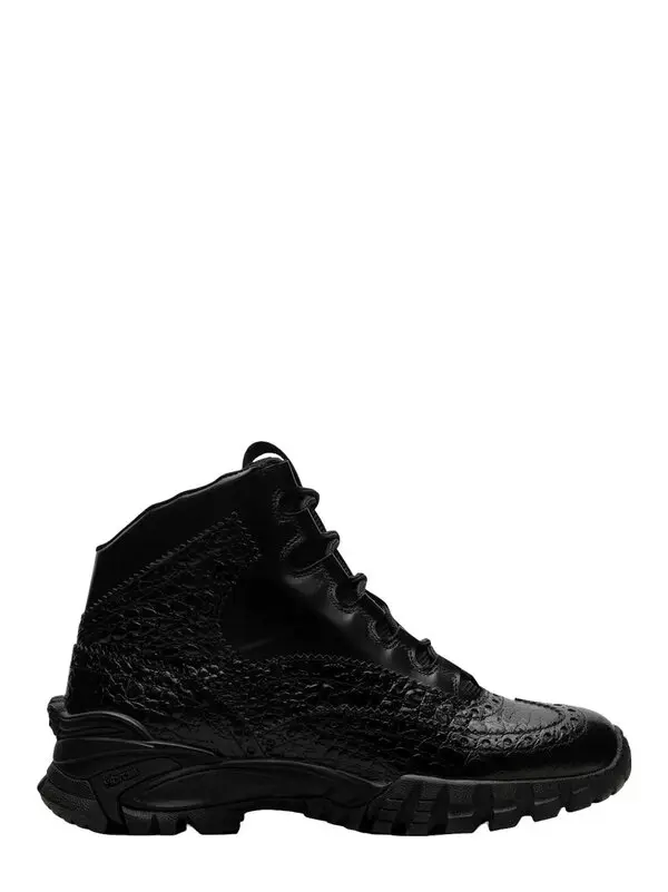 Versace Lace-up Vibram Boots - Black