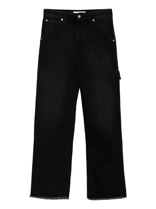 DARKPARK Frayed Pocket Jeans - Black