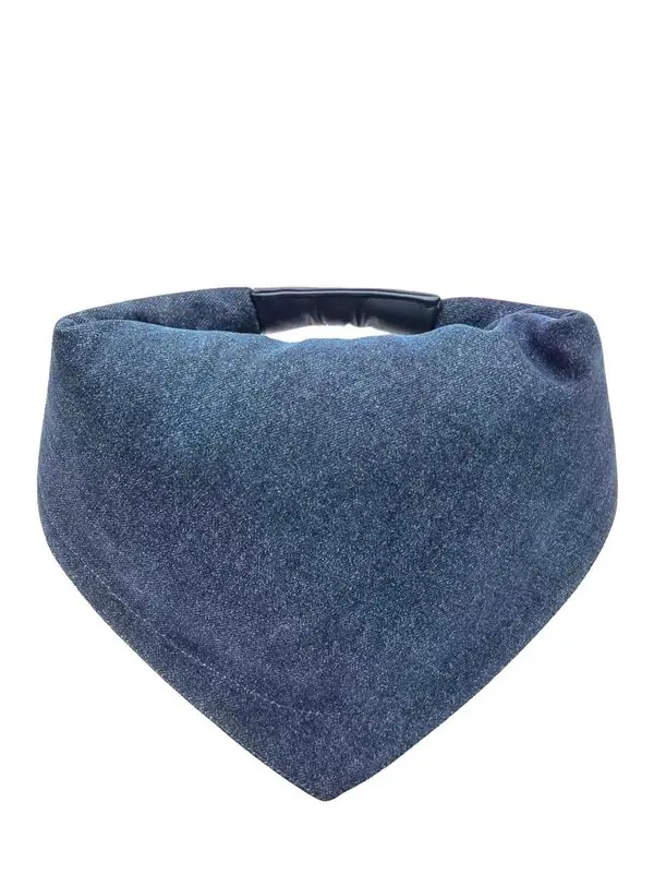 FEDERICO CINA Midi Denim Tortellino Tote Bag - Blue