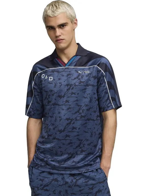 PUMA X Squid Game Patterned Soccer Jersey - Blue
