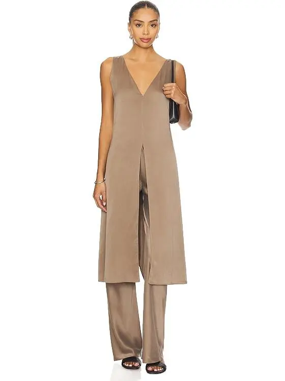EAVES Nico Silk Tunic - Grey