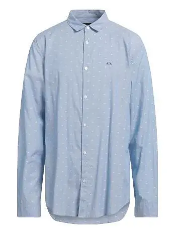 Armani Exchange Shirt Size Cotton - Azure