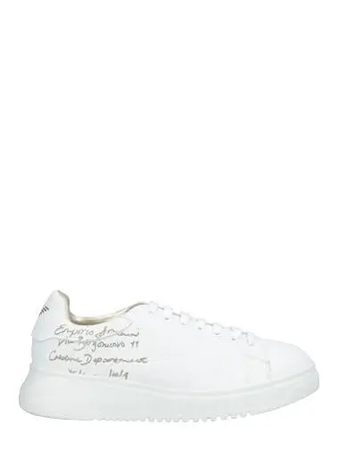 Emporio Armani Leather Low-top Sneakers - White