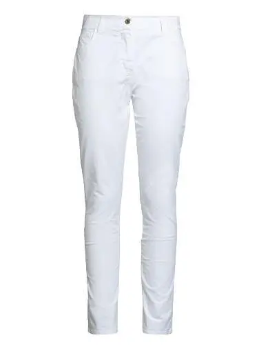 AERONAUTICA MILITARE Cotton-elastane Twill Pants - White