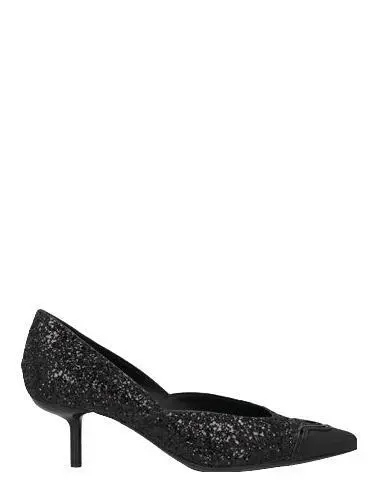 Emporio Armani Pumps In Textile Fibers - Black