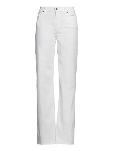DONDUP Wide Leg Velvet Pants - White