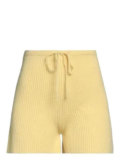 SOLOTRE Cashmere Knit Hot Pants - Yellow