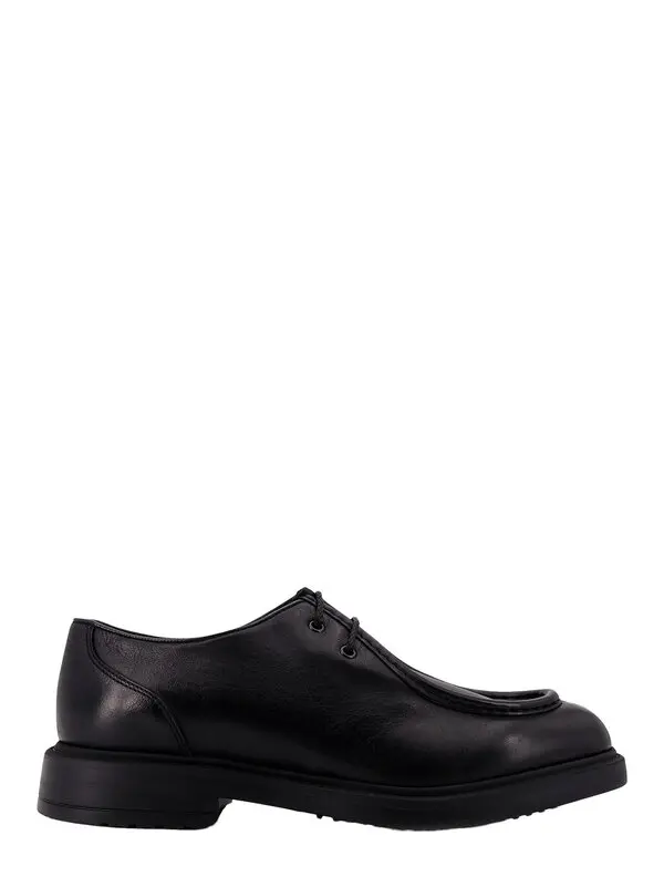 DOUCAL'S Leather Lace-up Shoe - Black