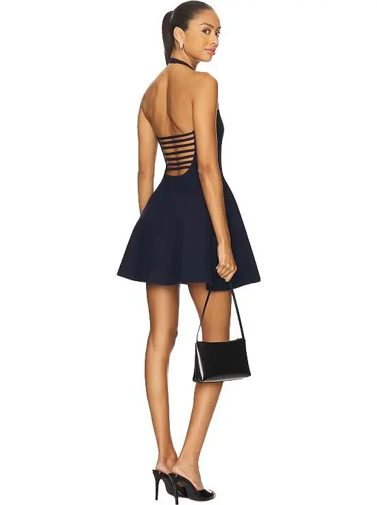 FLEUR DU MAL Sofia Flared Dress - Midnight Navy