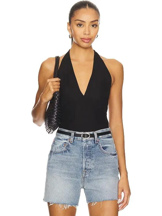 EAVES X Coco Fio Halter Top - Black