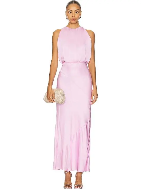 Alejandra Alonso Rojas Blouson Midi Dress - Pink