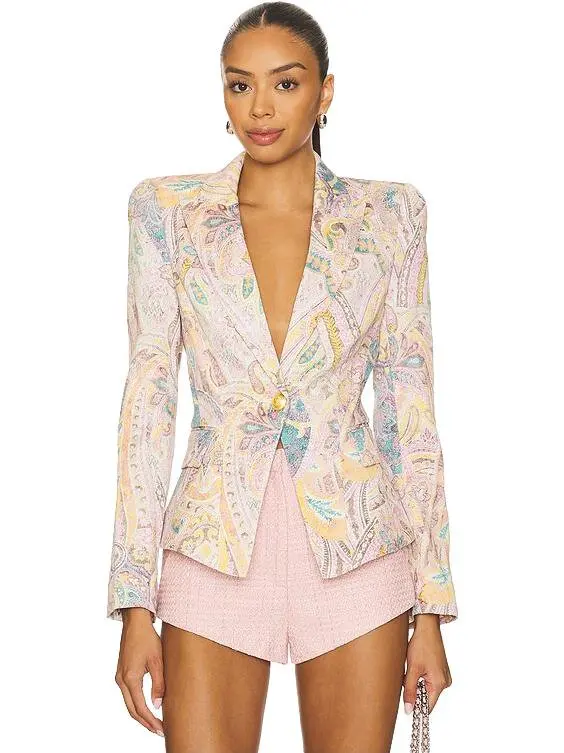 L'Agence Kaisley Blazer - Multi Western Paisley
