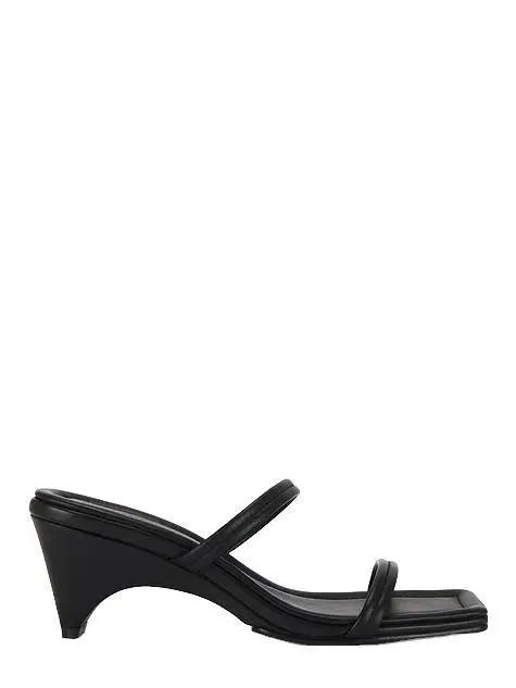 ST. AGNI Double Strap Arc Wedge - Black