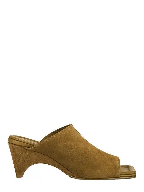 ST. AGNI Suede Arc Wedge - Oak