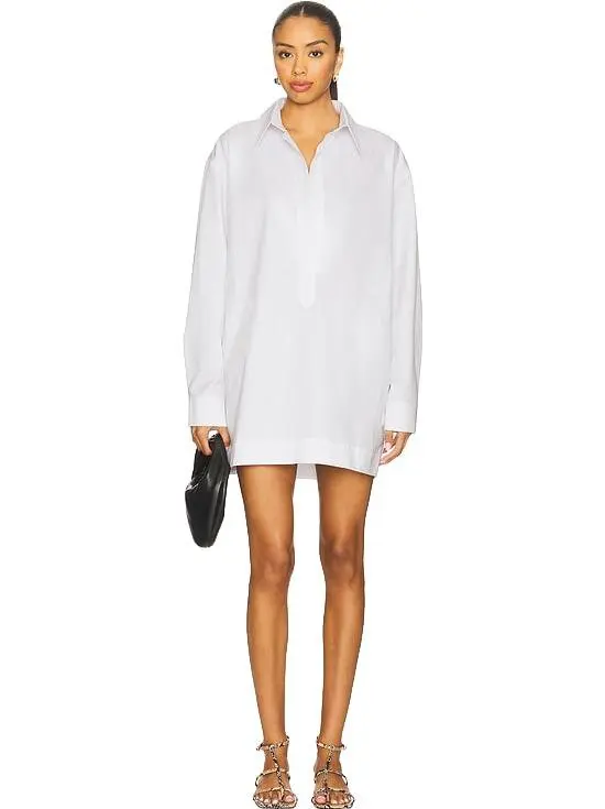EAVES Yohanne Shirt Dress - White