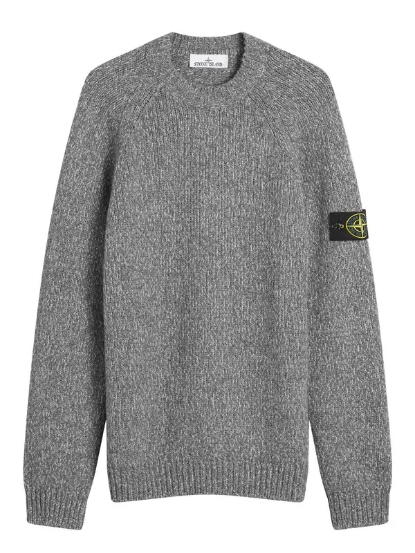 Stone Island Mouline Wool Jumper - Grey