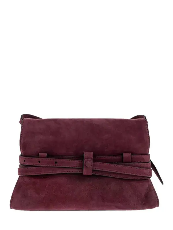 Moschino Belted Crossbody Bag - Purple