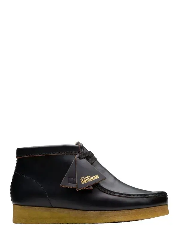Clarks Wallabee Leather Boots - Black