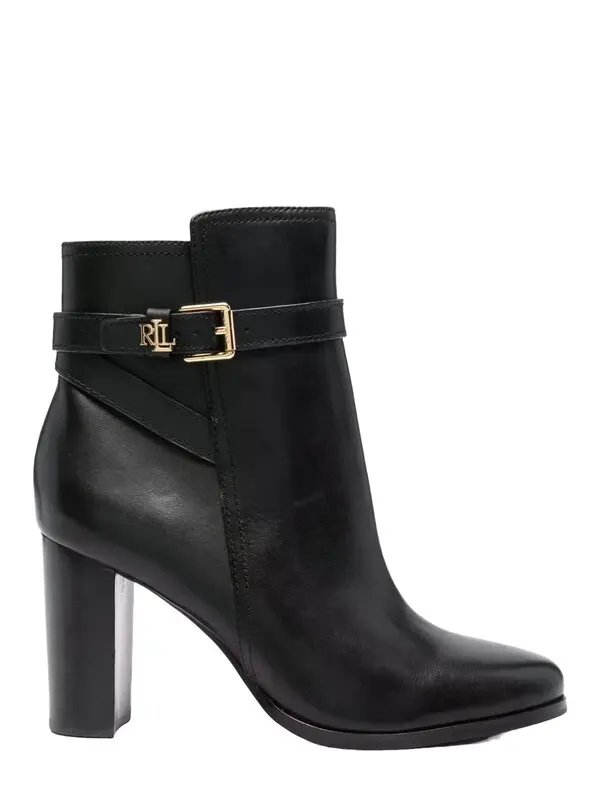 Ralph Lauren 80mm Buckle-strap Boots - Black