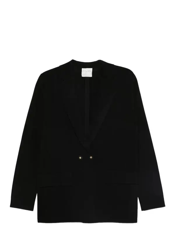FORTE_FORTE Wool-blend Blazer - Black