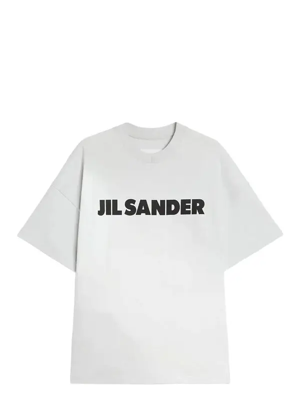 JIL SANDER Logo-print Cotton T-shirt - Grey