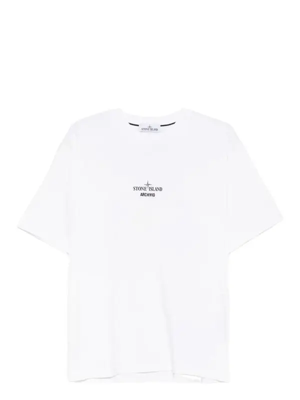 Stone Island Logo-print T-shirt - White