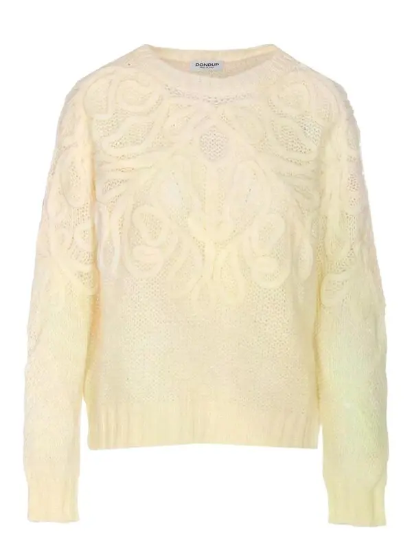 DONDUP Embroidered Crewneck Sweater - Neutrals