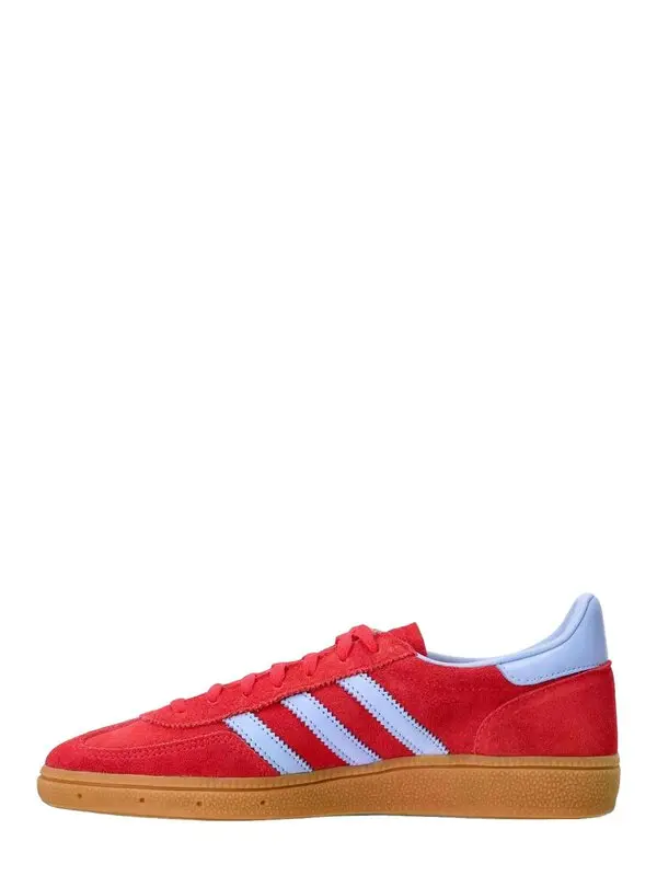 Adidas Handball Spezial Three-stripe Suede Sneakers - Red