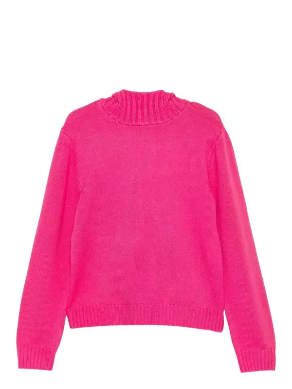 CHARLES JEFFREY Merino High-neck Sweater - Pink
