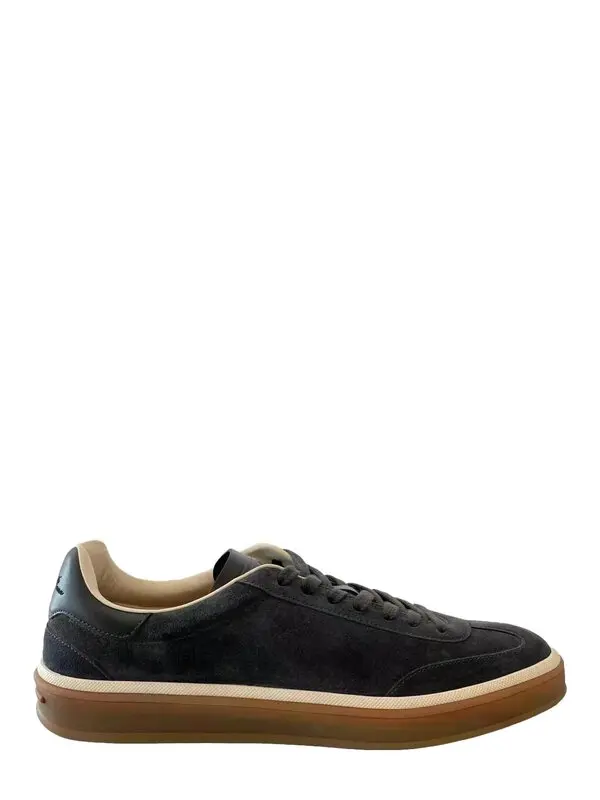 Loro Piana Tennis Walk Suede Sneakers - Grey