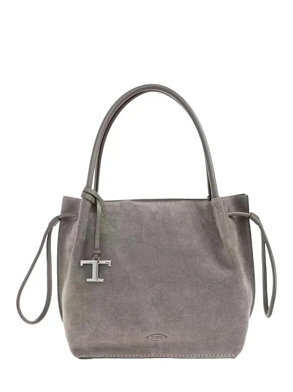 TOD'S Drawstring Tote Bag - Grey