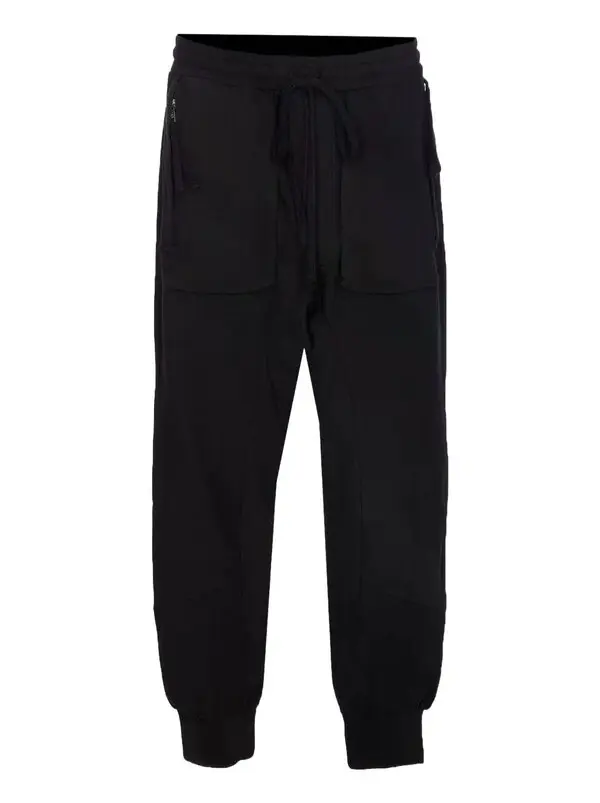THOM KROM Elasticated-waist Pocket Trousers - Black