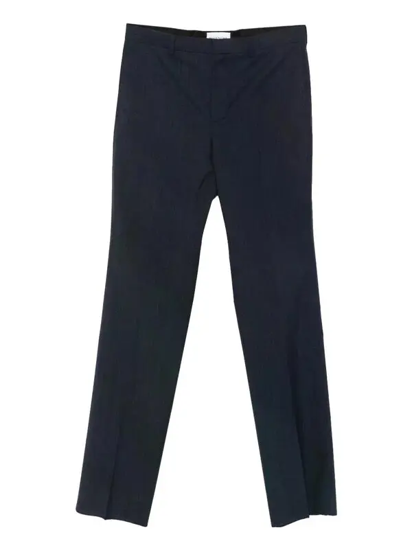 Givenchy Pinstripe Flat-front Trousers - Blue