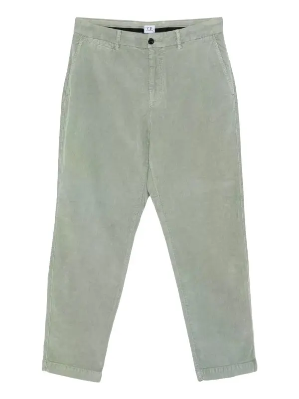 C.P. COMPANY Corduroy Loose Chino Trousers - Green