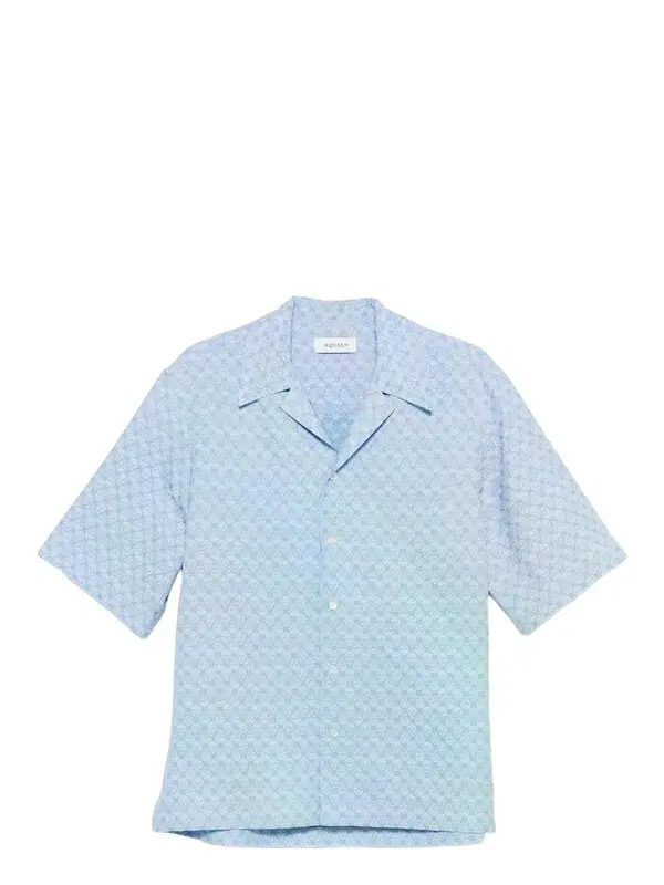 Alexander McQueen Skill-print Shirt - Blue