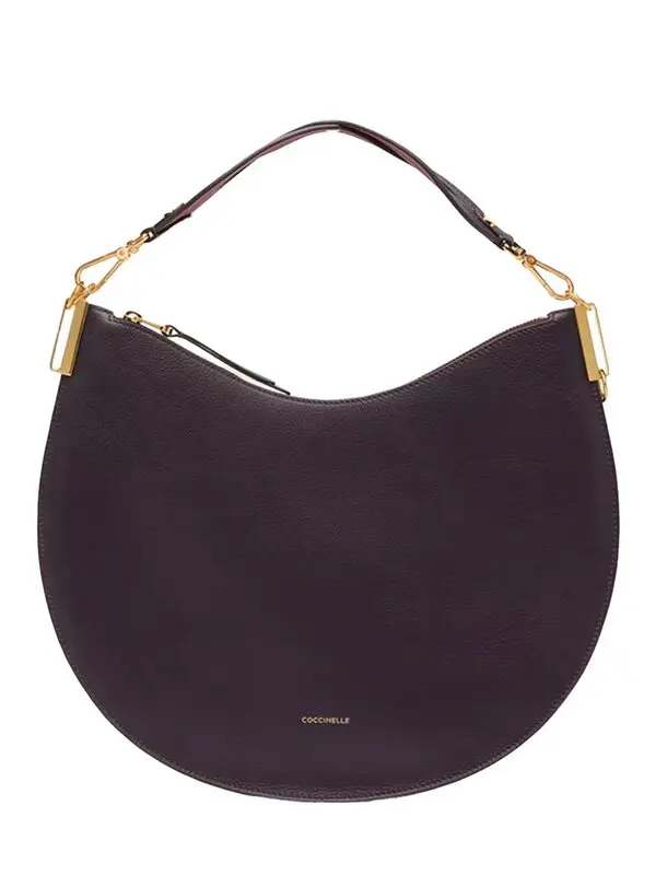 COCCINELLE Large Sunup Leather Shoulder Bag - Purple