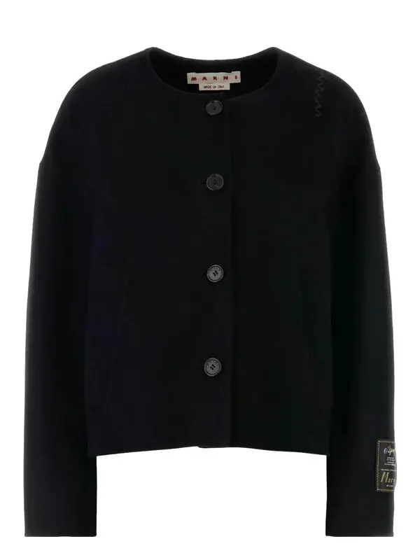 Marni Crew-neck Cardigan - Black