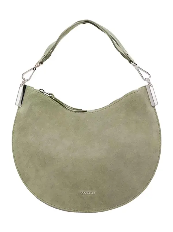 COCCINELLE Sunup Suede Shoulder Bag - Green