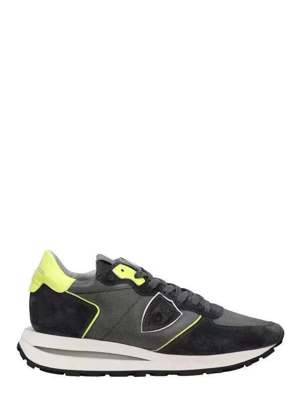 Philippe Model Tropez Haute Mesh-panelled Sneakers - Grey