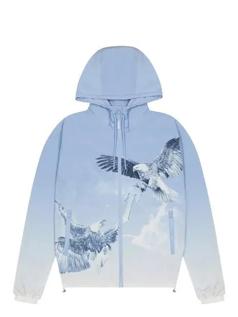 Trapstar Flying Birds Zip Windbreaker - Blue/white