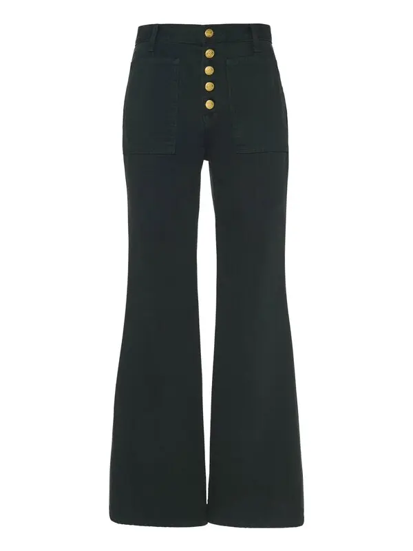 Ulla Johnson The Lou Jean Kick Flare Denim - Hunter