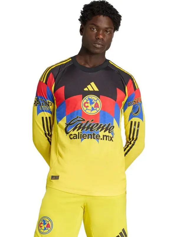 Adidas Club America 25/26 Long Sleeve Home Authentic Jersey - Yellow