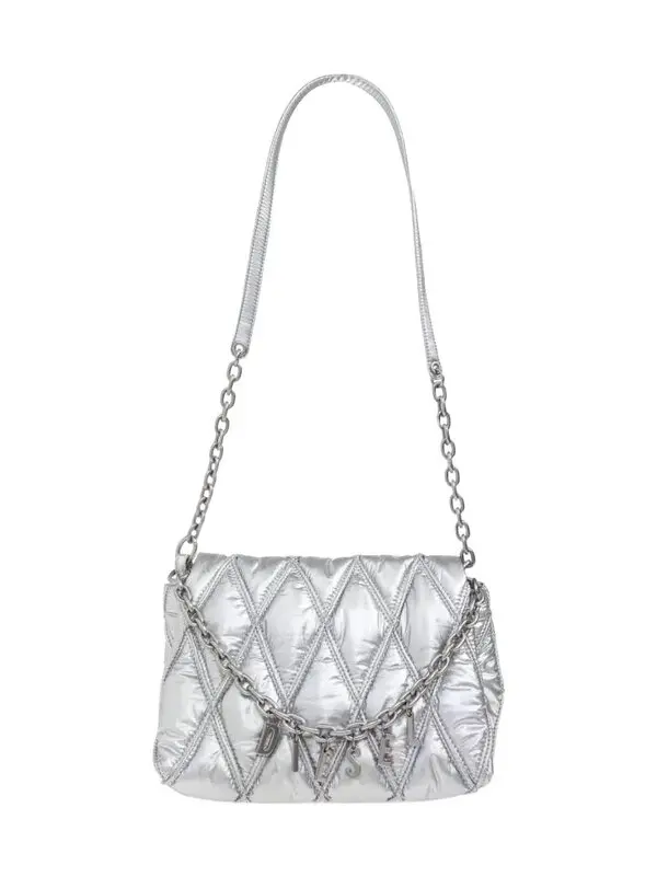 DIESEL® Shoulder Bag With Chain Strap - Grey