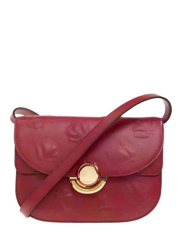 Furla Embossed Sfera Shoulder Bag - Red